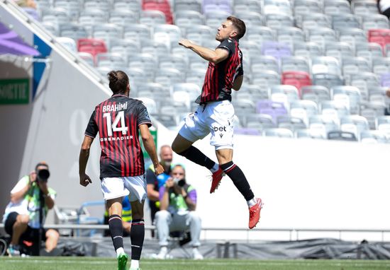 Aaron Ramsey Nice Celebrates His Goal Editorial Stock Photo - Stock ...