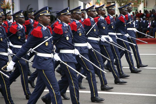 Ivory Coast Republican Guard Soldiers March Editorial Stock Photo ...