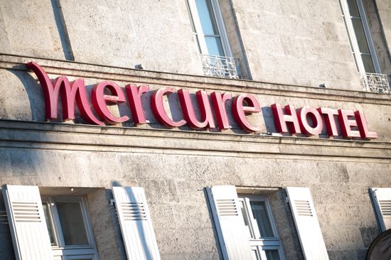 Shop Sign Mercure Hotel On September Editorial Stock Photo - Stock ...