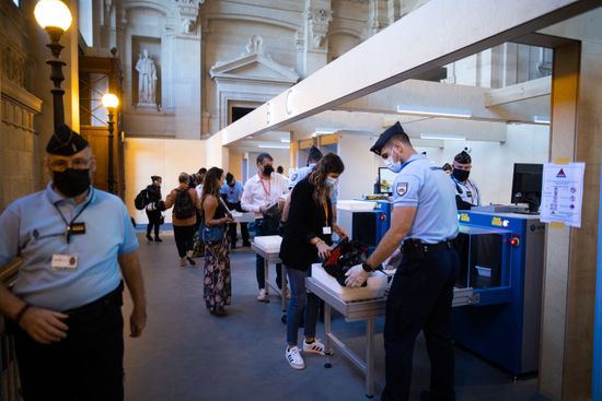 Security Checks Temporary Courtroom Set Trial Editorial Stock Photo ...