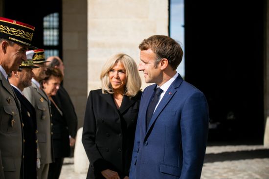 Emmanuel Macron French President His Wife Editorial Stock Photo - Stock ...