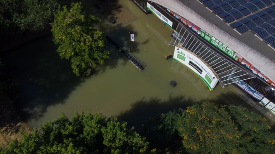 Aerial View Sobell Leisure Centre Islington Editorial Stock Photo ...