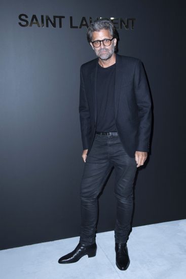 Chris Colls Attending Saint Laurent Womenswear Editorial Stock Photo ...