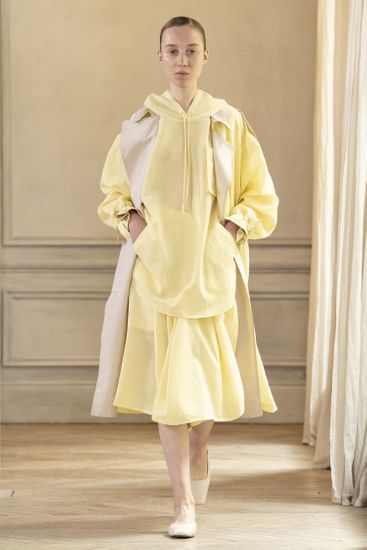 Handout Model Wearing Original Creation Spring Editorial Stock Photo ...