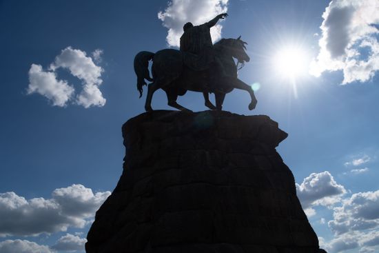 Sun Beats Down On Copper Horse Editorial Stock Photo - Stock Image ...