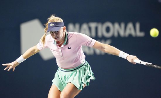 Jil Teichmann Switzerland Returns Ball During Editorial Stock Photo ...