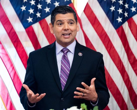 Us Representative Raul Ruiz Dca Speaks Editorial Stock Photo - Stock ...