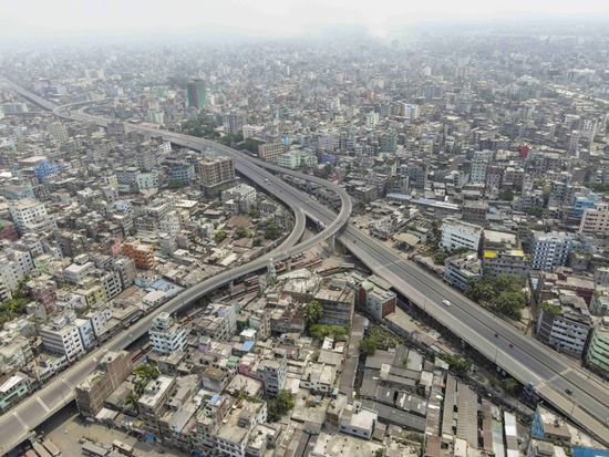 Aerial View Shows Mayor Hanif Flyover Editorial Stock Photo - Stock ...