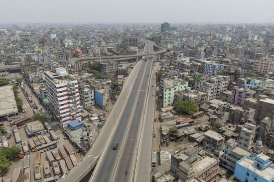 Aerial View Shows Mayor Hanif Flyover Editorial Stock Photo - Stock ...