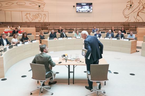 Johan Remkes Who Acts Moderator Stands Editorial Stock Photo - Stock ...