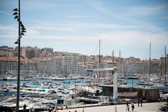 General View Port Marseille Basilique De Editorial Stock Photo - Stock ...