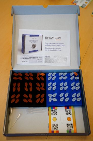 Covid19 Easycov Rapid Saliva Screening Kit Editorial Stock Photo ...