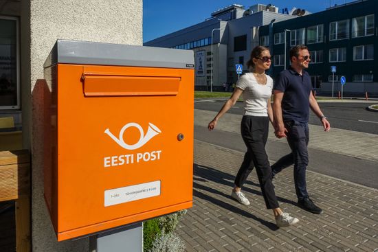 Estonian Post Office Box Eesti Post Editorial Stock Photo - Stock Image ...