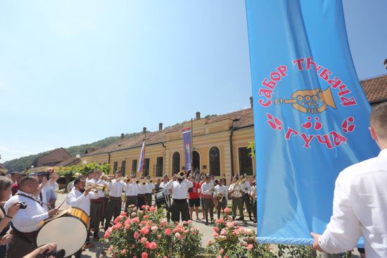 Dragacevo Trumpeters Festival 61st Row Began Editorial Stock Photo ...