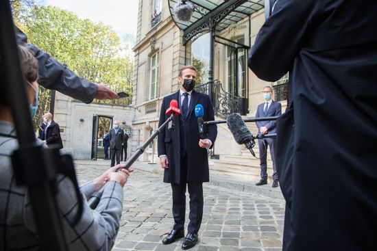 French President Emmanuel Macron Signs Book Editorial Stock Photo ...