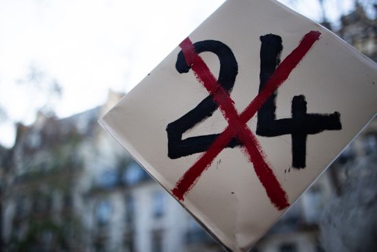 Protester Hold Sign 24 24th Article Editorial Stock Photo - Stock Image ...