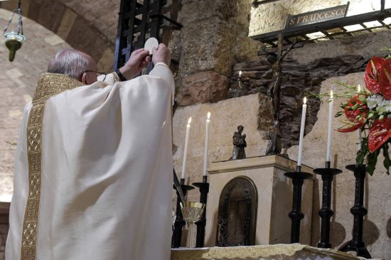 Pope Francis Signed His New Encyclical Editorial Stock Photo - Stock ...