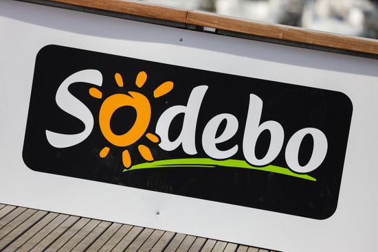 Sponsors Logo Sodebo On Competitors Boats Editorial Stock Photo - Stock ...