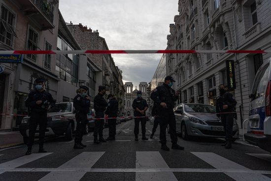 Police Outside Basilica Notredame De Nice Editorial Stock Photo - Stock ...