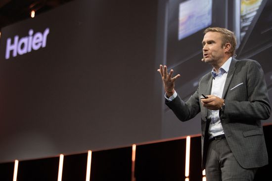 Ceo Haier Europe Yannick Fierling Delivers Editorial Stock Photo ...
