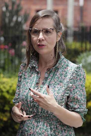 Actress Playwright Veronica Ochoa Speaks During Editorial Stock Photo ...