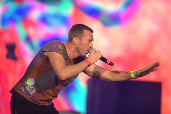 Coldplay Lead Singer Chris Martin During Editorial Stock Photo - Stock ...