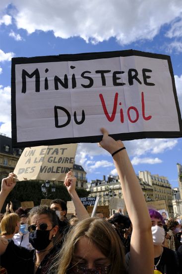 French Feminist Activists Protest Against Nomination Editorial Stock ...