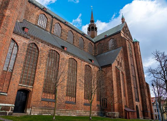 St Marys Protestant Parish Church Stralsund Editorial Stock Photo ...