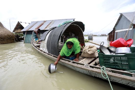 Bilkis Begum Takes Shelter On Boat Editorial Stock Photo - Stock Image ...