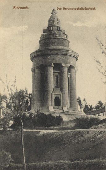 Fraternity Monument Eisenach Thuringia Germany View Editorial Stock ...