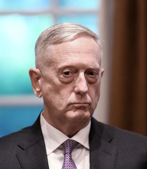 Defense Secretary Jim Mattis Participates Briefing Editorial Stock ...