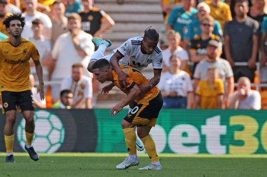 Fulhams Bobby Reid Wolverhampton Wandererss Daniel Editorial Stock ...