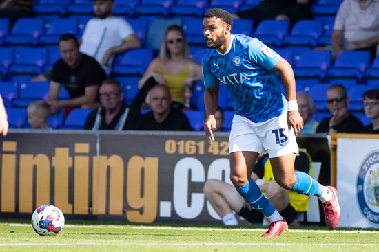 Ryan Johnson Stockport County 15 During Editorial Stock Photo - Stock ...