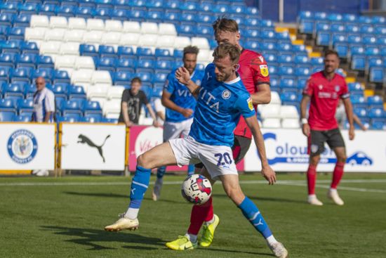 Elliot Newby Stockport County 20 Challenged Editorial Stock Photo ...