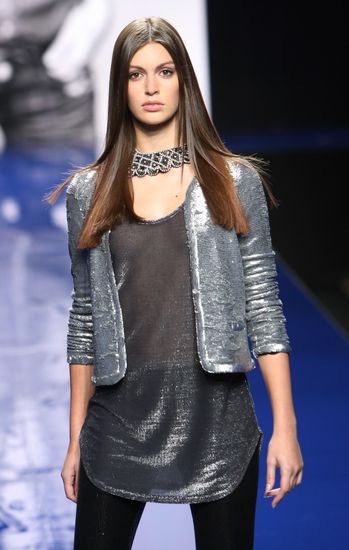 Alizee Walking Runway During Elite Model Editorial Stock Photo - Stock ...