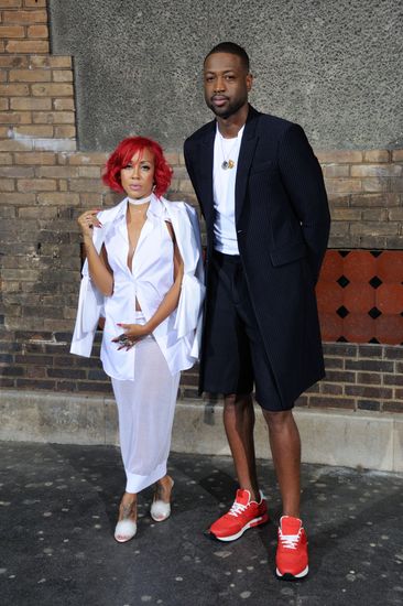 Dwyane Wade Calyann Barnett Arriving Givenchy Editorial Stock Photo ...