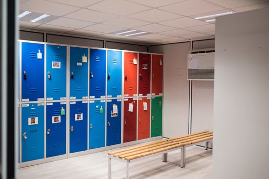 Lockers Moved Respect Health Mesure On Editorial Stock Photo - Stock ...