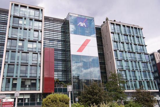 General View Axa Building On April Editorial Stock Photo - Stock Image ...