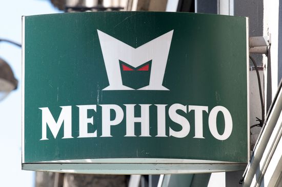 Shop Sign Mephisto On April 20 Editorial Stock Photo - Stock Image ...