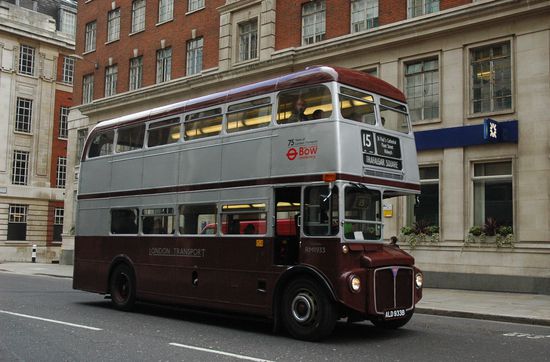 Routemaster Bus Livery Celebrating Bow Bus Editorial Stock Photo ...