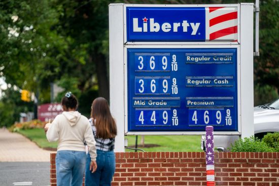 Sign Displays Prices Various Grades Gasoline Editorial Stock Photo ...