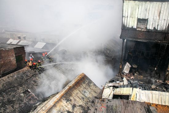 Fire That Broke Out Polythene Factory Editorial Stock Photo - Stock ...