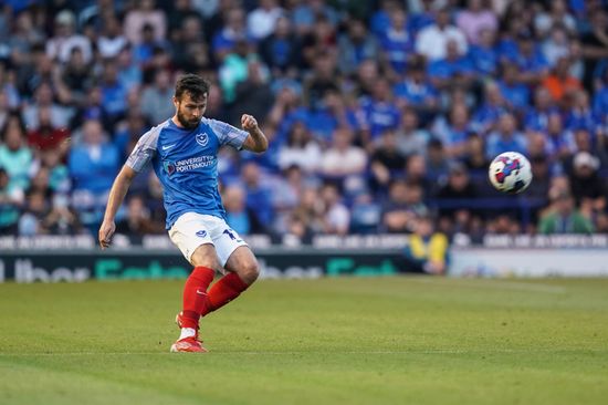 Portsmouth Defender Joe Rafferty During Efl Editorial Stock Photo ...