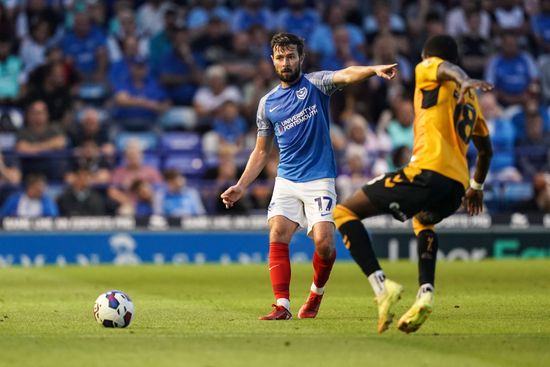 Portsmouth Defender Joe Rafferty During Efl Editorial Stock Photo ...