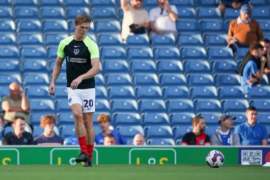 Portsmouth Defender Sean Raggett Warms During Editorial Stock Photo ...