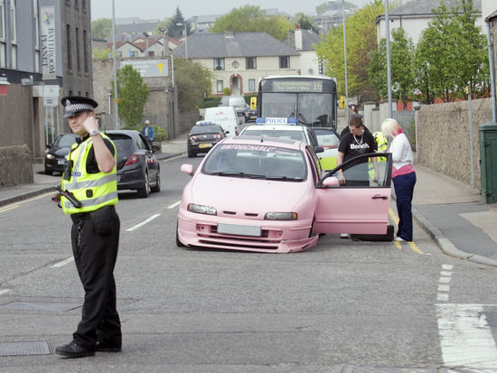 Driver His Wheeless Car Police Redirect Editorial Stock Photo - Stock ...