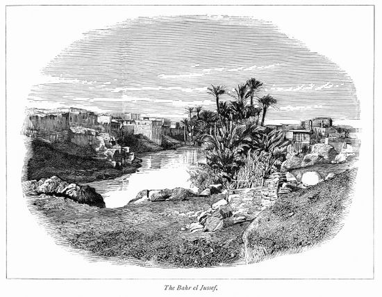 Bahr El Jussef Bahr Yussef Canal Editorial Stock Photo - Stock Image ...