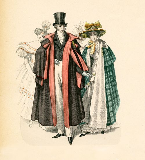 Upper Class Dress Germany 18251830 Illustration Editorial Stock Photo ...