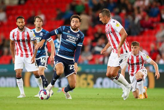 Middlesborough Midfielder Matt Crooks 25 Chases Editorial Stock Photo ...