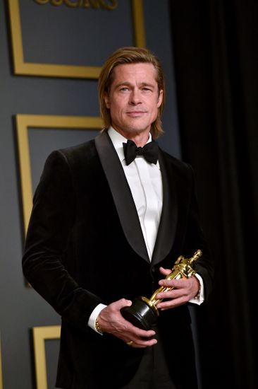 Brad Pitt Winner Best Actor Supporting Editorial Stock Photo - Stock ...